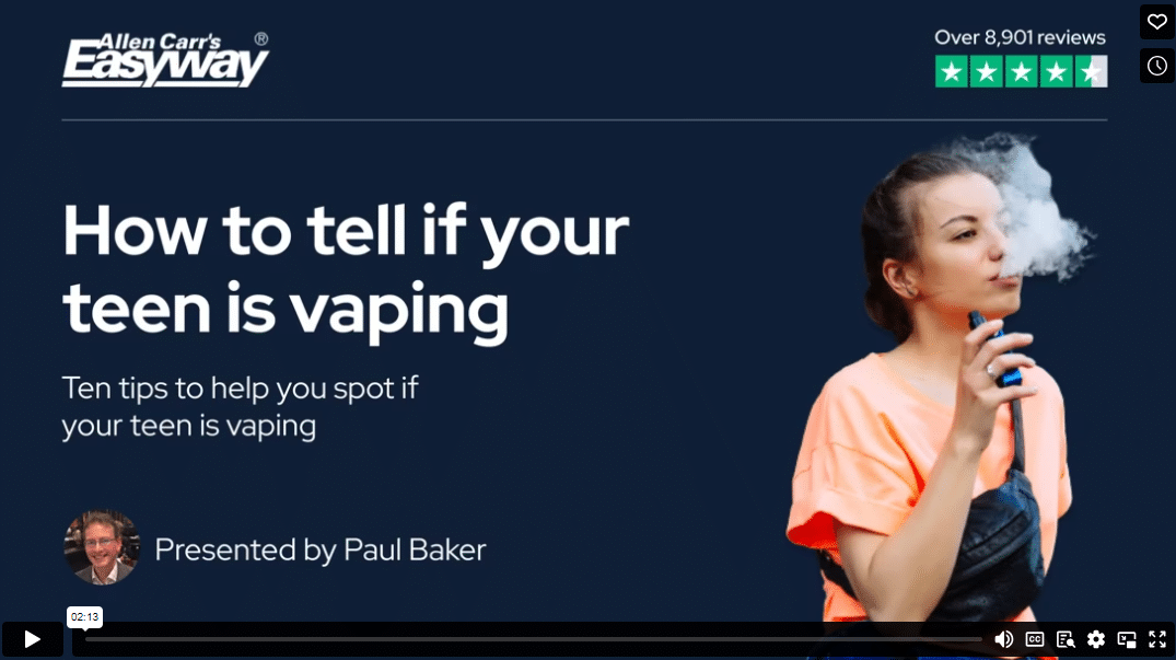 How to tell if your teen is vaping - Allen Carr's Easyway